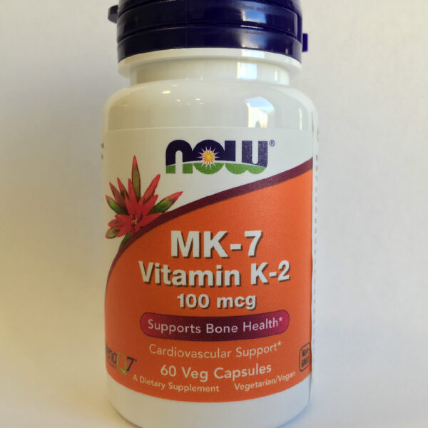 Vitamin K2 (MK-7) 100mcg | NOW | 60 capsules | osteopenia ...